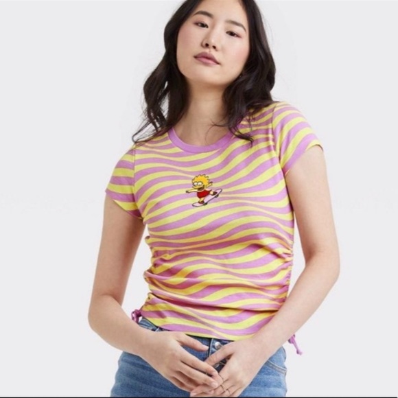MAD Engine | Tops | New Y2k Lisa Simpson Embroidered Synched Baby ...